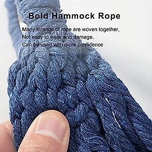 Tintonlife Brazilian Double Hammock 2 Person Canvas Cotton Hammock with Carrying Bag for Patio Porch Garden Backyard Lounging Outdoor/ Indoor Green Stripe Hammock