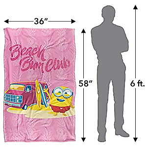 Minions Beach Bum Bob Silky Touch Super Soft Throw Blanket 36" x 58"