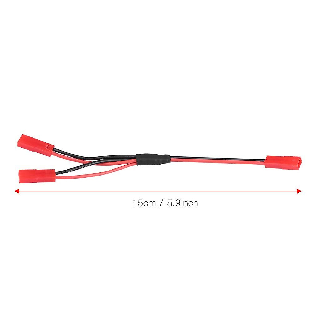 Dilwe 2Pcs JST Y Cable, Feale to Female Connector Plug Wire for -4 ESC RC