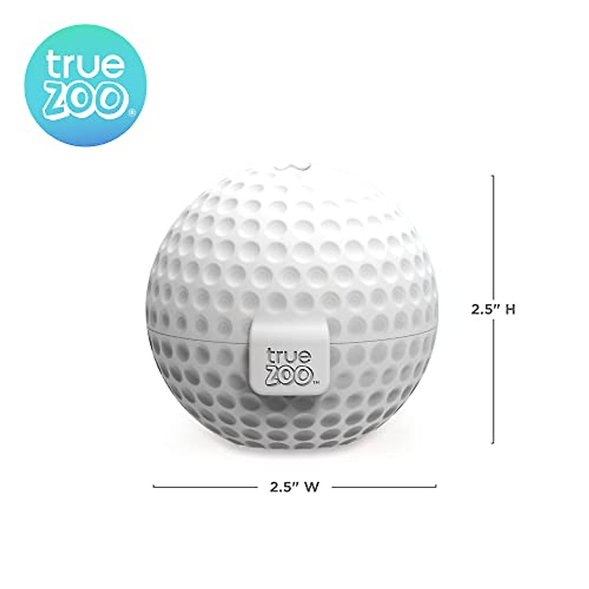 True Zoo Golf Ball Ice Mold, Dishwasher Safe Novelty Silicone 2 Inch Ice Sphere Maker for Sports Fans, Set of 1