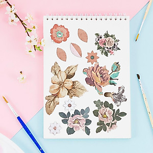 GLKTOPO Double-Sided Scrapbook Paper 12x12 Card Stock, Floral Patterned Scrapbooking Pack, Heavyweight Premium Printed Background, Theme Cardmaking Decor Craft for Art Project-24 Pages