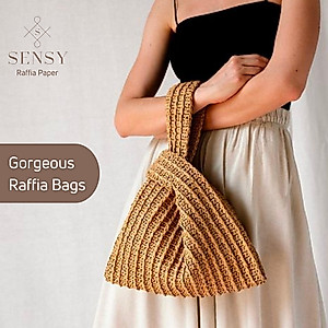 Sensy Premium 274 Yards Raffia Yarn (Latte)