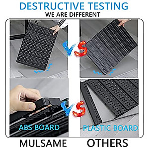 MULSAME Garage Storage Bins With Pegboard, Wall Mounted Parts Rack with 30PCS Bins Organizer, Stackable Garage Plastic Shop Tool, Garage Organizers for Nuts, Screws, Nails, Beads, Bolts Storage