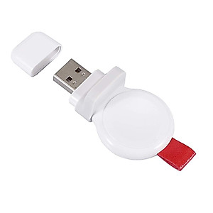 i.VALUX Travel Charger for Apple Watch, Portable Magnetic iWatch Wireless Charger, Cordless USB Fast Charging Compatible with Apple Watch Series 8 7 6 5 4 3 2, 41/45/44/42/40/38mm SE Nike+(White)