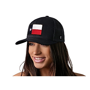 HAKA State Flag Series Trucker Hat for Men & Women, Adjustable Baseball Hat, Golf Hat Snapback Black