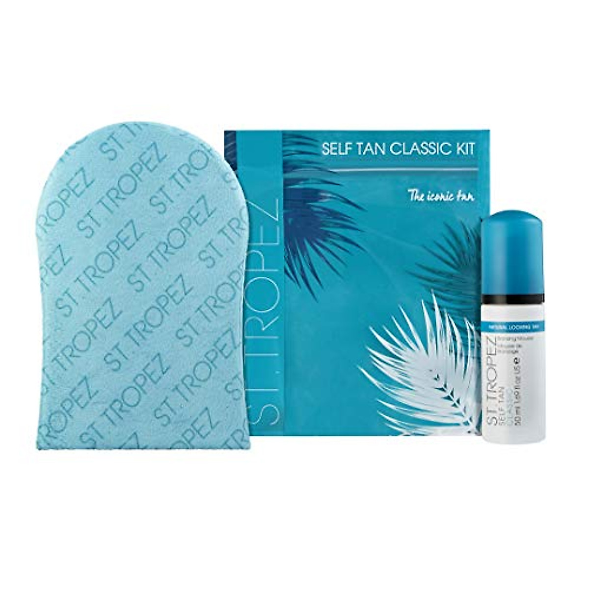 St.Tropez Self Tan Classic Mini Kit, Travel Size, Fake Tan Mousse 1.69 Fl Oz and Applicator Mitt, Vegan, Natural & Cruelty Free