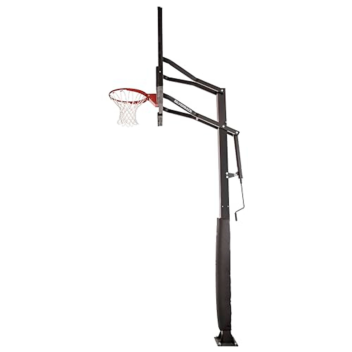 Silverback Ghost Basketball Goal with 60-Inch Tinted Tempered Glass Backboard