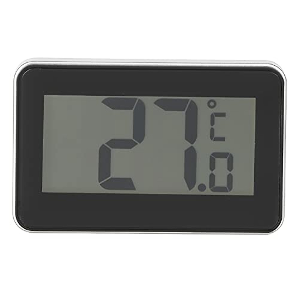 Hanging Electronic Thermometer, Compact Thermometer, Magnetic ℃ / ℉ Display for Home Refrigerator(Black)