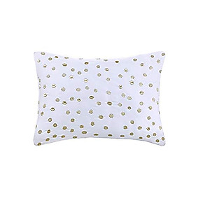 Intelligent Design Raina Cozy Daybed Cover Set - Microfiber Metallic Print Geometric Design, Modern All Season Bedding Set with Bedskirt, Matching Shams, Decorative Pillow, 39"x75", Blush 6 Piece