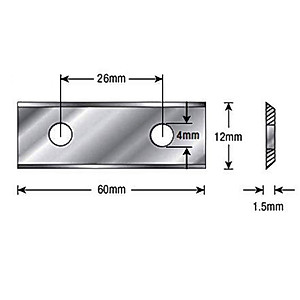 TJATSE 2-3/8"(60MM) Carbide Paint Scraper Blades 10 Double-Edged Reversible Heavy Duty Replacement Blades to Remove Paint, Varnish, Wood, Glue, Fit for TJATSE, Oneida Air, Warner100X Scraper