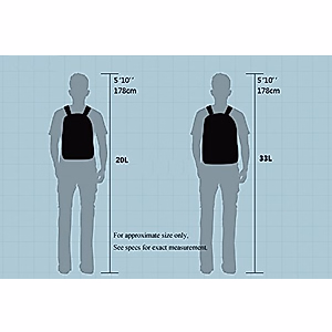 Outlander Packable Handy Lightweight Travel Hiking Backpack Daypack-Dark Blue