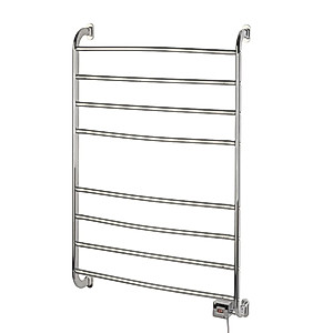 Warmrails Kensington Towel Warmer - Wall Mounted Towel Warmer Rack for Drying Towels and Garments - 39.5-Inch Chrome Finish Frame - Model HSKC