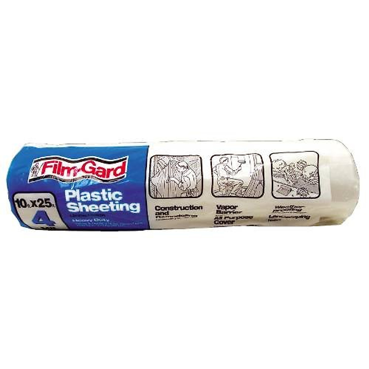 Frost King P1025 Polyethylene Sheeting, 10' x 25' x 4 mil., Clear