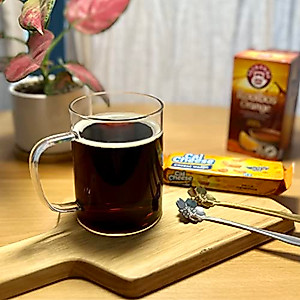 Stylish Handmade Clear Glass Mugs - Set of 2, 14oz, Perfect for Hot or Cold Drinks, Great Gift Idea