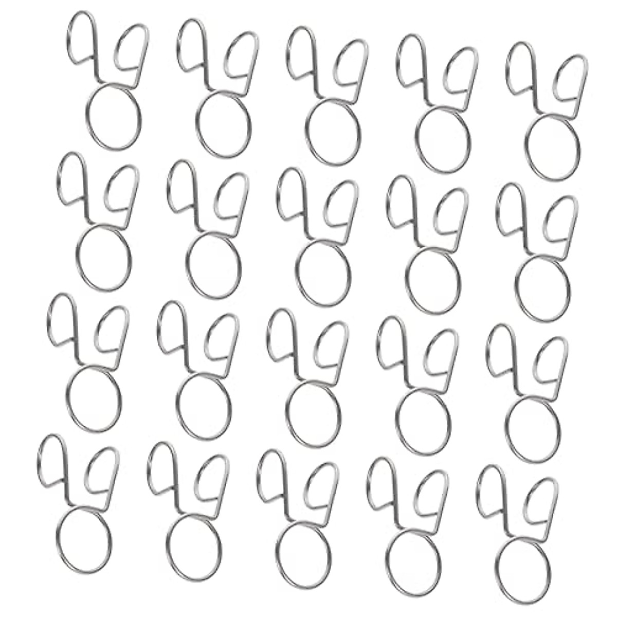 Cabilock 60 pcs Clothes Rail Windproof Clip Clothesline Pole Windproof Hooks Clothes Drying Fixed Hooks Pants Hanger Hooks Metal Clothes Hanger Metal Buttons Hangers for Pants Hanger Parts