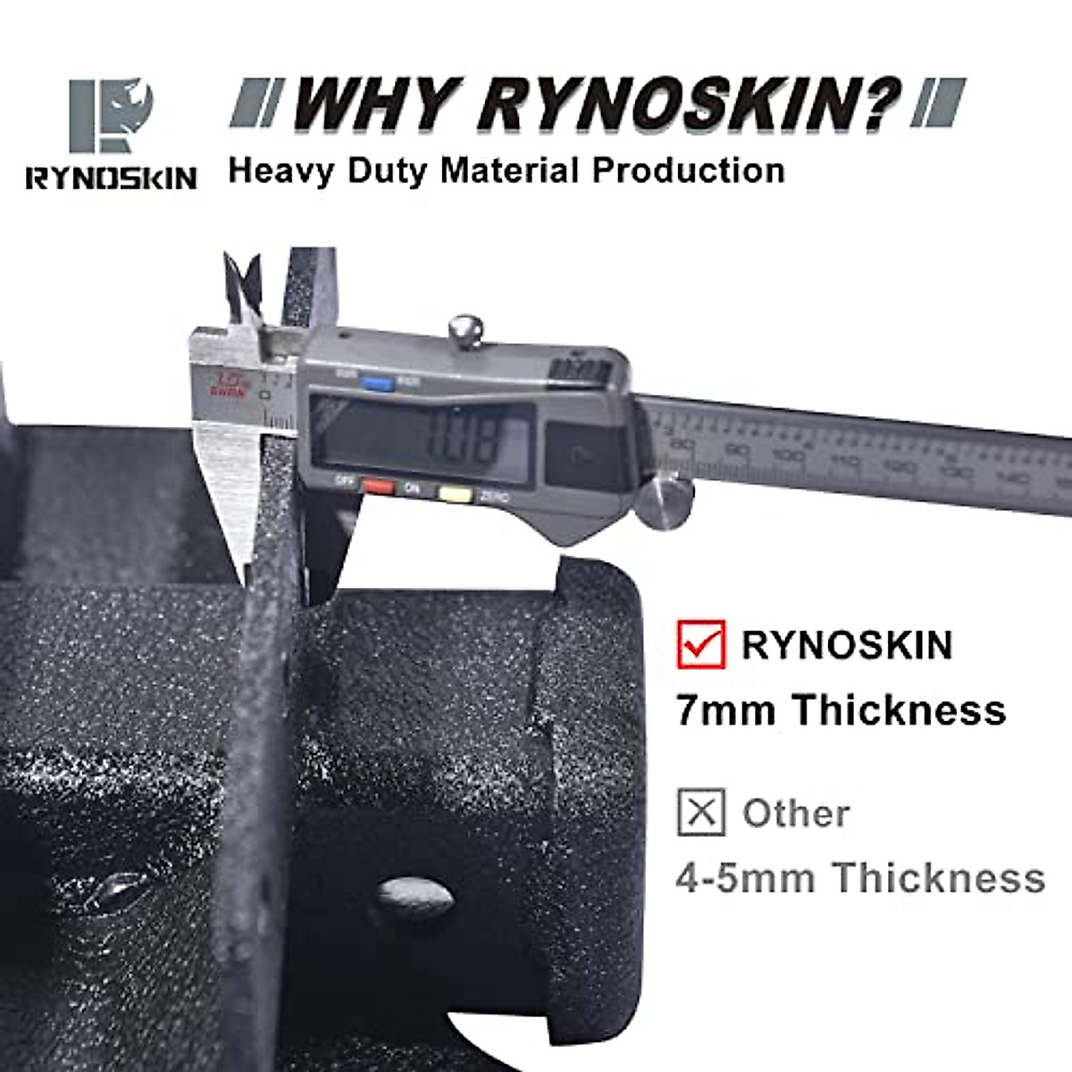 RYNOSKIN Trailer Tow Hitch Receiver Fit 2021-2023 Ford Bronco 2 Door & 4 Door Class 3 Rear Trailer Hitch with 2" Square Receiver Heavy Textured Black