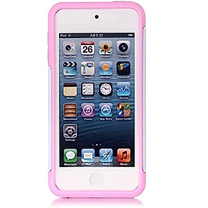 Apple iPod Touch 6,7th Case, iPod 7th Case, Rainbow Unicorn Pattern Shockproof Studded Rhinestone Crystal Bling Hybrid Case Silicone Protective Armor for Apple iPod Touch 6 7th Generation