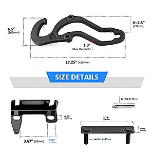Wsays Ram Tow Hooks Compatible with 2009-2019 Dodge Ram 1500 Replace OEM 82210967 68196982AA