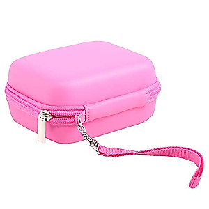 MINIBEAR Kids Camera Case Compatible Kids Camera, Case for Camera for Kids and Kids Action Camera Accessories, 6.1 x 4.9 x 3.4 inch Shockproof Storage Box fits for Most Kids Camera (Pink)