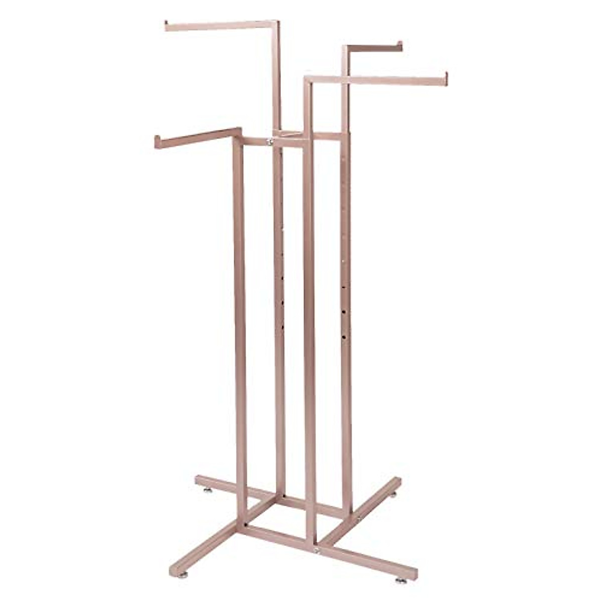 SSWBasics 4-Way Clothing Rack with Straight Arms (Rose Gold)