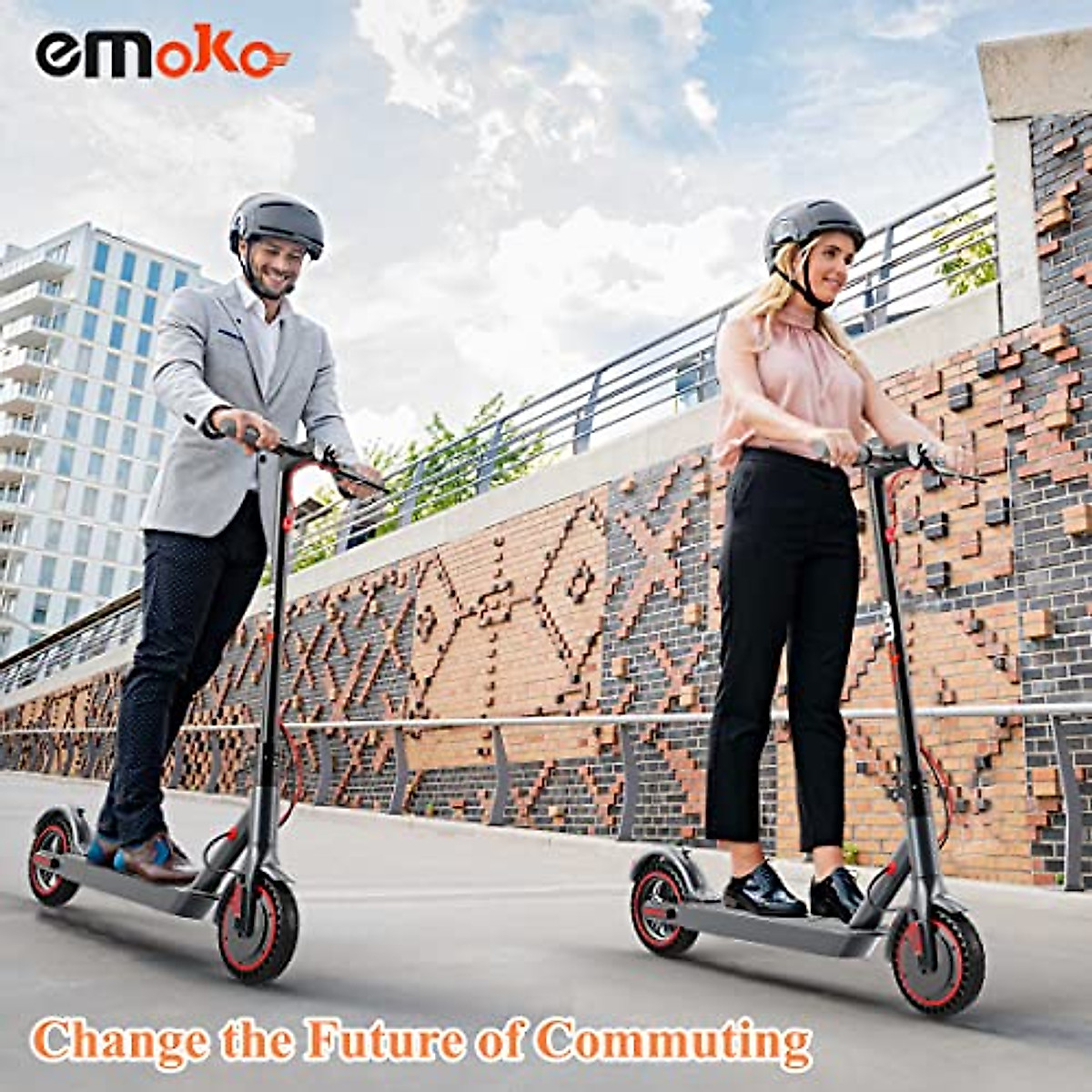 Electric Scooter Adults 18.5 MPH, 350w Electric Scooter with 17-22 Miles Range, 8.5" Solid Tires, Dual Brake System & 15° Climbing Ability, Folding Commuter Scooter for Adults