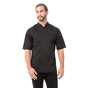 Chef Works Men's Avignon Bistro Shirt, Black, Large