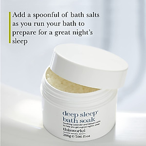 thisworks Deep Sleep Bath Soak: Restorative Bath Salts, 7.06 Oz (200g)