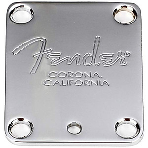 Fender Standard Guitar Neck Plate,Chrome