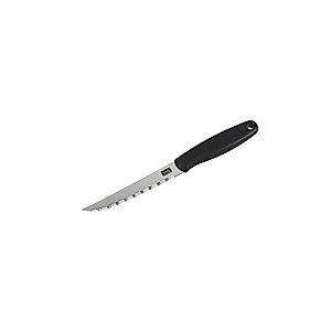 Goodcook 4.5-Inch Serrated Utility Knife, silver/black