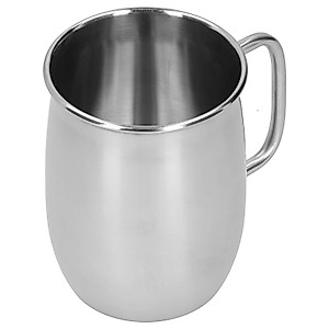 Yosoo 1000ml Stainless Steel Wine Bar Beer Mug,Water Cup with Handle, Portable Coffee Cup Drinkware,Large Capacity Beer Bar Supplies
