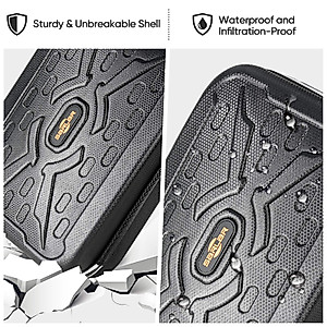 SARLAR Fashion Travel Protective Case for Oculus Meta Quest 3S/Quest 3/Quest 2/Vision Pro VR Gaming Headset and Touch Controllers Accessories Carrying Bag,Include Lens Protection Cover