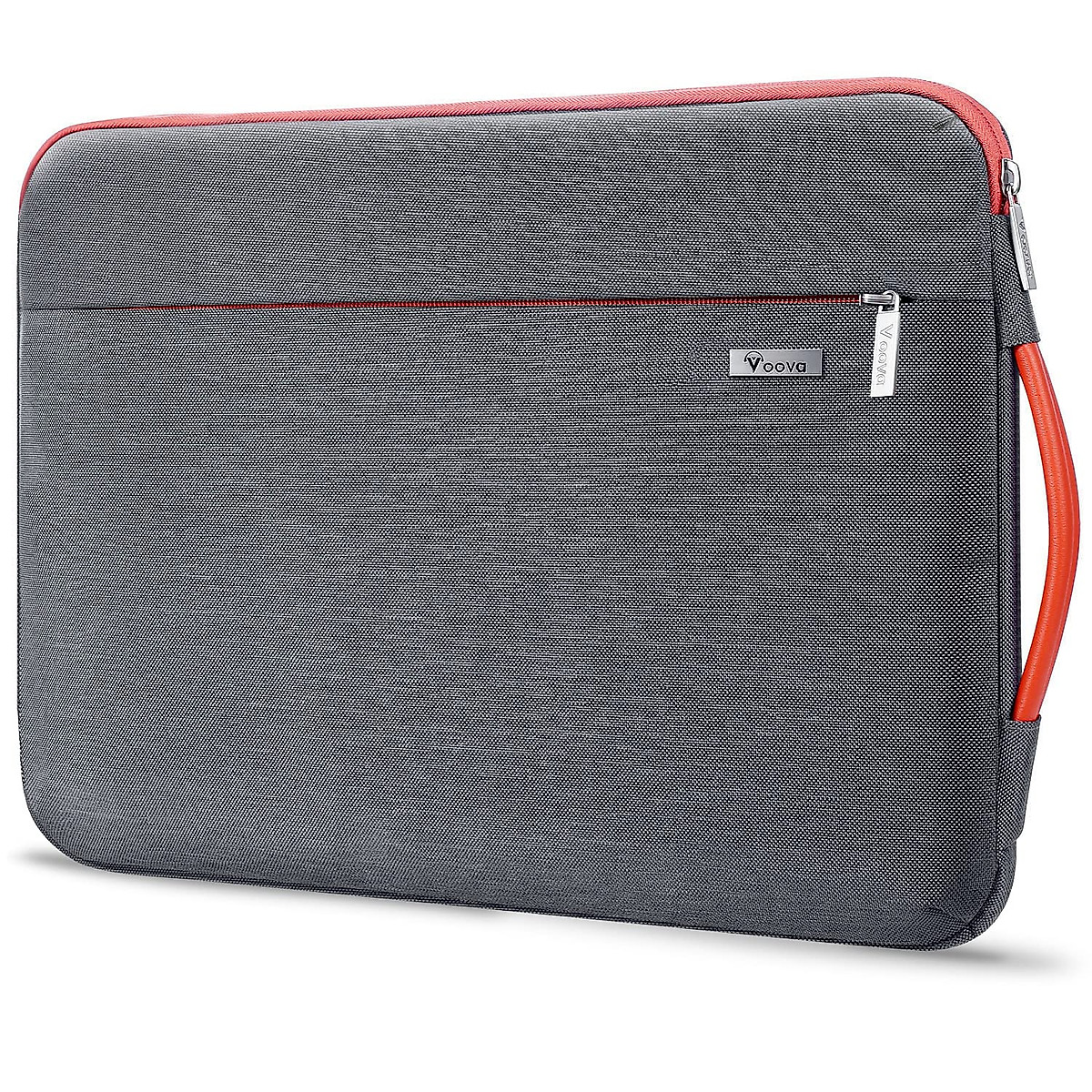 Voova 13 Inch Laptop Sleeve Case Compatible with MacBook Air/MacBook Pro 13 M2/M1,13.5 Surface Laptop 5/4,XPS 13 Chromebook,iPad Pro 12.9,360°Protective Computer Bag Cover with Organizer Pocket, Grey