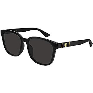 Gucci GG0637SK - 001 Sunglasses Black w/Grey 56MM