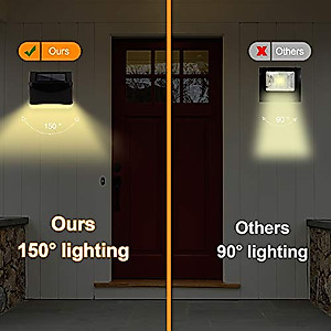 MAGGIFT 12 Pack Solar Deck Lights, Outdoor Solar Powered Fence Step Lights, Deck Lights Waterproof Outside Night Lights Decor for Steps Stairs Walkway Garden Fences Wall, Warm White