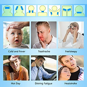 20 Sheets EasYeah Kid Fever Patches for Kids Fever Discomfort & Pain Relief, Cooling Relief Fever Reducer, Soothe Headache Pain, Pack of 20