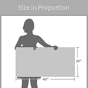 ARTISTIC PATH Foggy Forest Canvas Wall Art: Landscape Mountain Artwork Photographic Print Pictures for Bedrooms (40" W x 20" H,Multi-Sized)