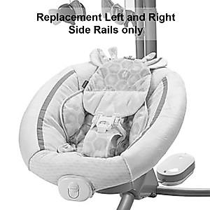 Replacement Parts for Fisher-Price Cradle 'n Swing - CHM84 ~ Soothing Savannah Model ~ Fits Other Models as Well ~ Left and Right Side Rails