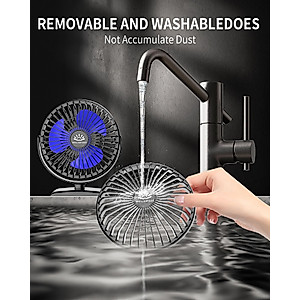 USB Desk Fan, Mini Fan but Powerful, Portable USB Fan with 3 Speeds, Quiet Table Personal Fan, 360°Rotate Coolness, Small Table Fan for Home,Office, Bedroom, Desktop,Travel, USB Powered, Black