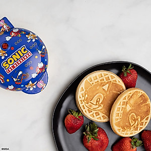 Uncanny Brands Sonic the Hedgehog Mini Waffle Maker - Sega Kitchen Appliance
