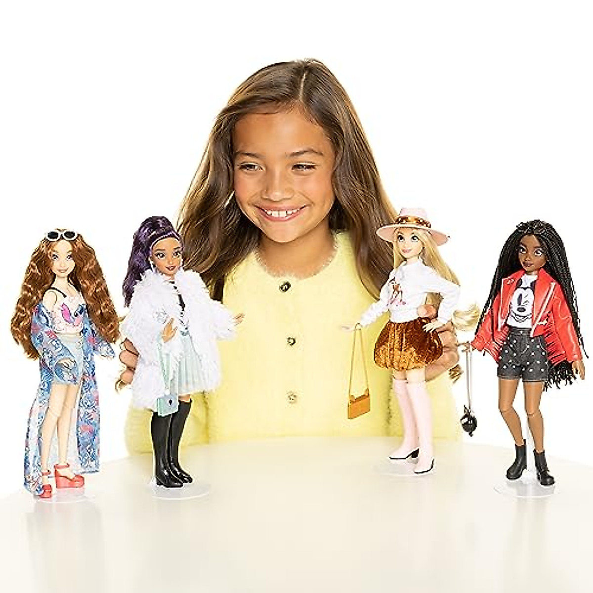 Disney ily 4EVER Dolls Disney 100 - Bambi 11.5" Tall with 13 Points of Articulation, Two Complete Mix-and-Match Outfits and Glittery Mickey Ring for You!