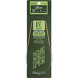 Clover Takumi Bamboo Circular Knitting Needles 24-inch-Size 9/5.5mm, 2.5 x 9.36 x 23.18 cm, Multicolor