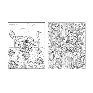 100 Wildlife Scenes: An Adult Coloring Book Featuring 100 Most Beautiful Wildlife Scenes with Animals, Birds and Flowers from Oceans, Jungles, Forests and Savannas