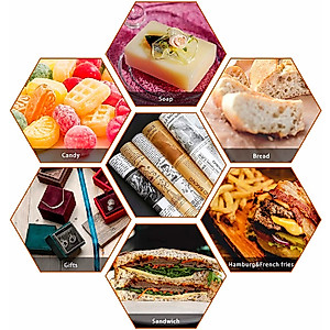 Wax Paper Sheets Sandwich Wrap Paper - 10x14" Food Wrapping Paper Liners, Grease Resistant Picnic Paper Sheets for Basket Bread Restaurants BBQs Parties (100Pcs)