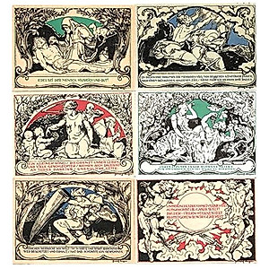 DE 1921 2 RARE ORIGINAL 1922 BANKNOTES w GERMAN POETS SCHILLER & GOETHE! SUPERB ART! HISTORIC! BUY 2 GET 6 DIFFERENT NOTES! Crisp Uncirculated