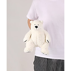 LIJIUSM Plush Toys for Kids Cartoon Velvet Animal Stuffed Toys Festival Birthday Gifts for Girls Boys (Polar Bear - 26cm)