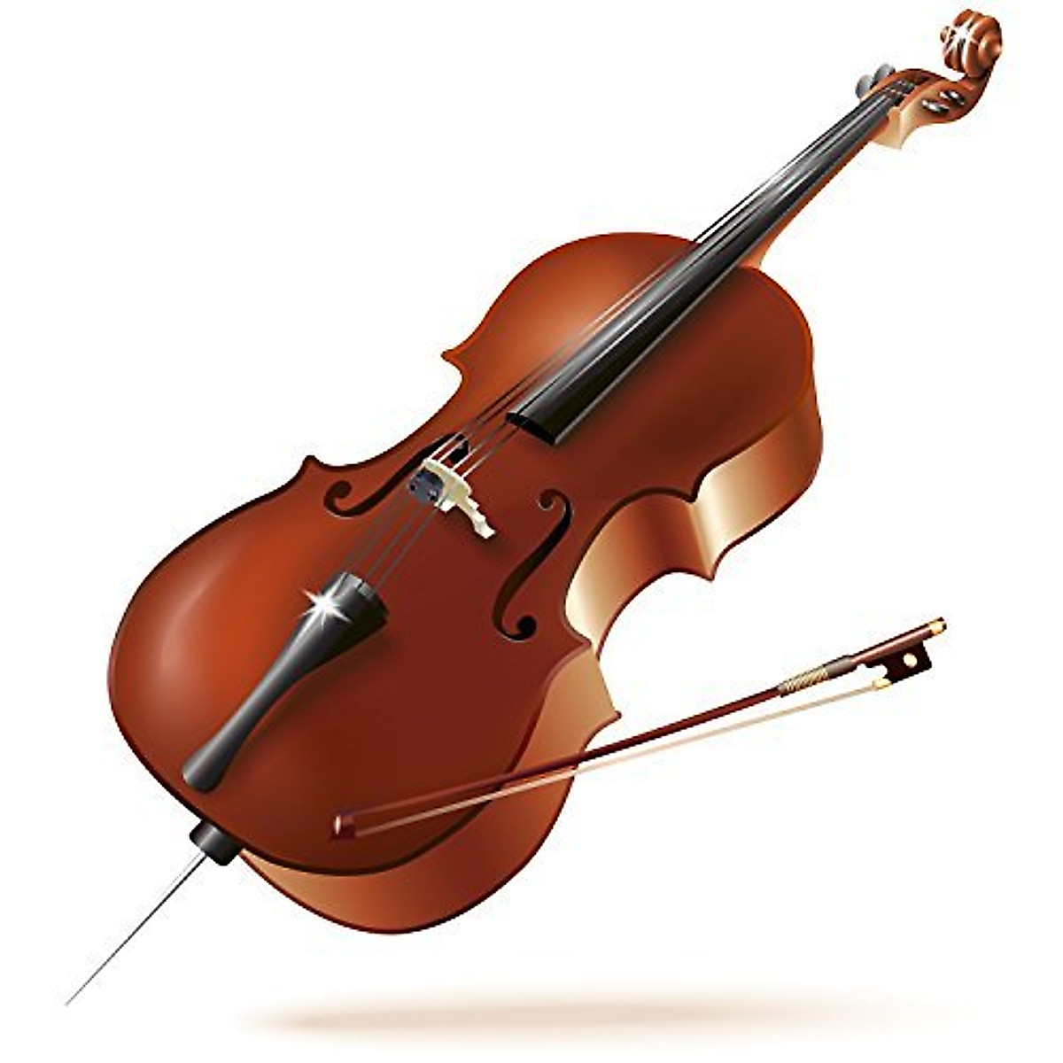 Canomo 1 Pack Tourte Style Cello Mute Round Two Hole Mute, Black