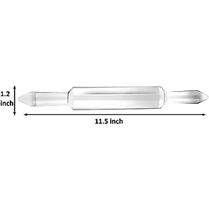 Golden Drops Chapati Rolling Board & Belan for Kitchen Acrylic Transparent Chakla Belan Set Crystal Clear