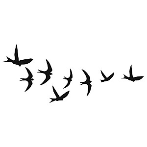 Inkbox Temporary Tattoos, Semi-Permanent Tattoo, One Premium Easy Long Lasting, Water-Resistant Temp Tattoo with For Now Ink - Lasts 1-2 Weeks, Bird Tattoo, 5 x 2 in, Pajaros