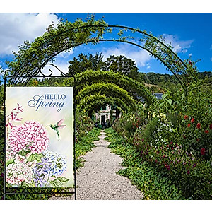Flagmax Hello Spring Flag,Spring Garden Flag Welcome Seasonal House and Bird Summer House Flags 28x40 Inch Summer Garden Flag Outdoor Decor for Homes,Gardens,Patio or Lawn