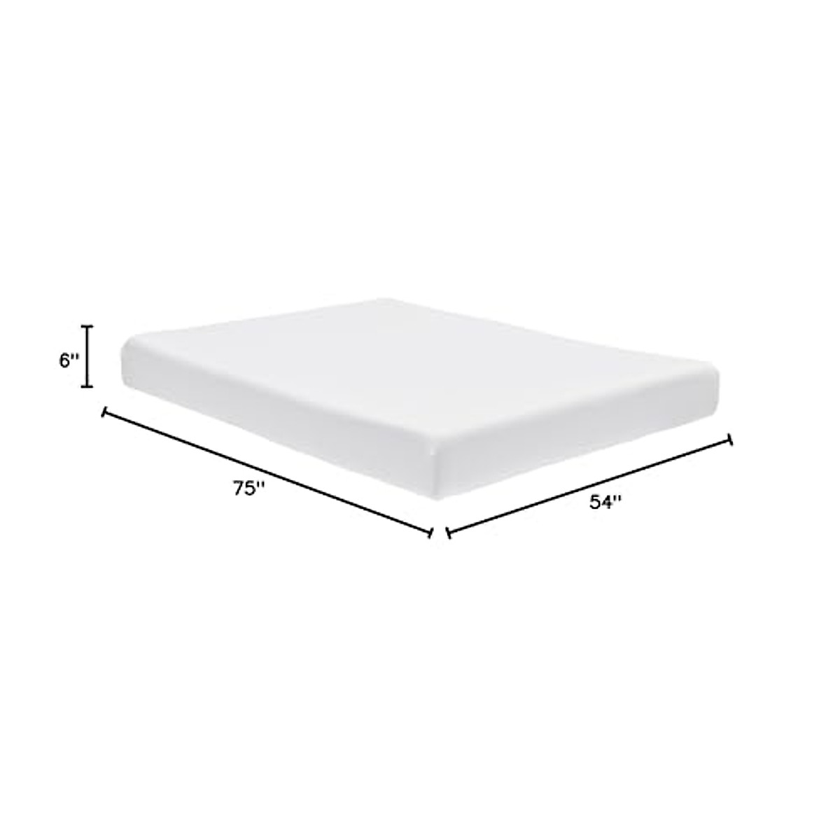 Slumber Solutions ® 6 Inch Gel Memory Foam Mattress Twin